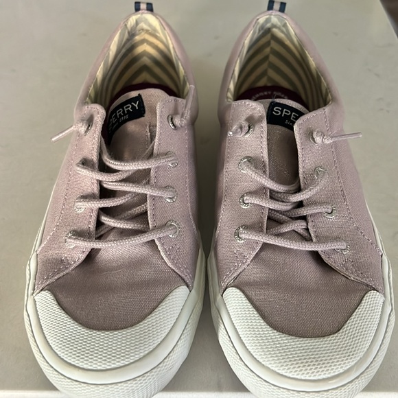 Sperry | Shoes | Sperry Topsider Memory Foam Sneakers Pier Wave Purple ...